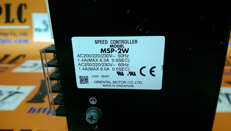 ORIENTAL MOTOR MSP-2W SPEED CONTROLLER - PLC DCS SERVO Control MOTOR POWER SUPPLY IPC ROBOT